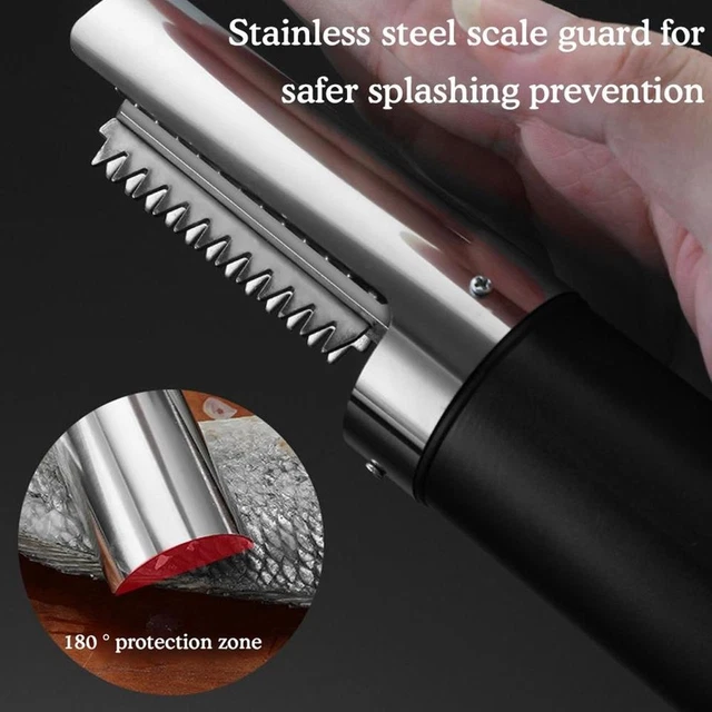 PORTABLE CORDLESS ELECTRIC Fish Scale Remover Cleaner Fish Scaler ...