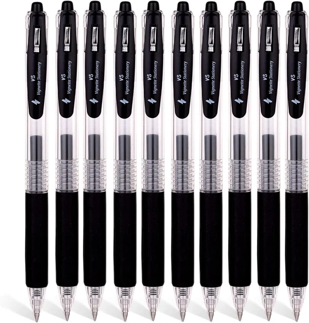 VIGNETTE STATIONERY BALLPOINT Gel Pens, Retractable, Extra Smooth ...