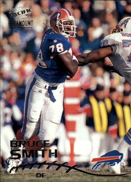 CARTE DE FOOTBALL Paramount argent Buffalo Bills 1998 #31 Bruce Smith ...