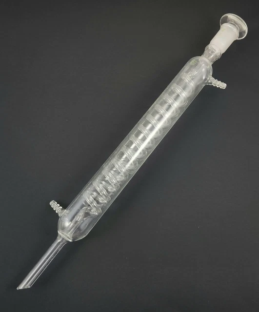 PYREX CHEM LAB borosilicate Glass tube Graham coil jacketed Condenser ...