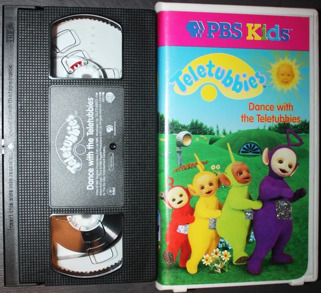 TELETUBBIES: DANCE WITH THE TELETUBBIES (vhs) VG. Clamshell. Rare. PBS ...