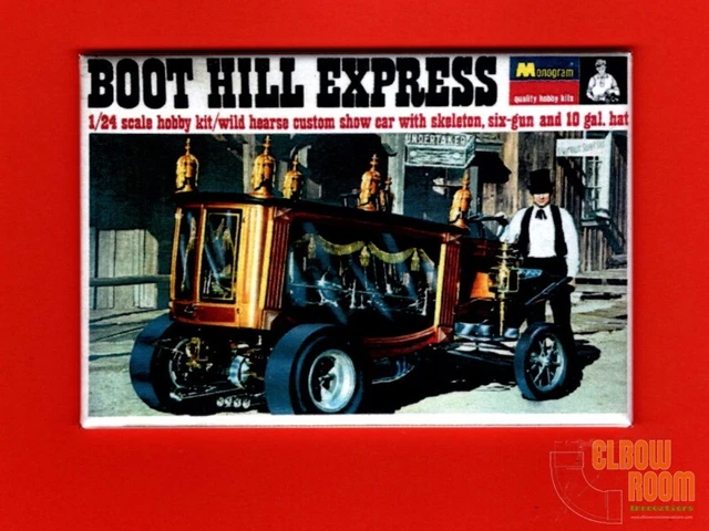 BOOT HILL EXPRESS model kit box art 2x3" fridge/locker magnet Monogram ...