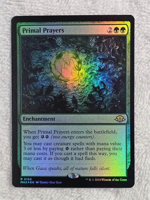 MTG PRIMAL PRAYERS FOIL - Carte magique Modern Horizons 3 (MH3) #166 ...