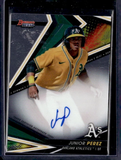 AUTOGRAPHES 2022 BOWMAN'S Best #B22-JPER Junior Perez Best of 2022 EUR ...