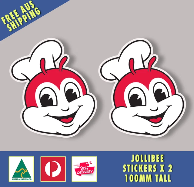 JOLLIBEE STYLE PEEKING Peeping Peeker Jdm Filipino Sticker (Twin Pack ...