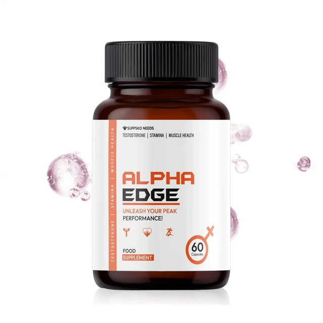 ALPHA EDGE MALE Supplement– Advanced Vitality & Energy Formula (60 ...