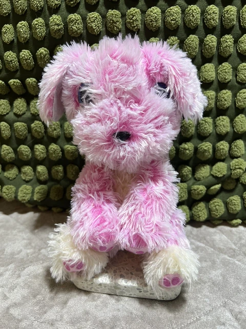 MOOSE TOYS SCRUFF-A-LUVS 8" Pink & White Puppy Dog Soft Toy Plush £8.00 ...