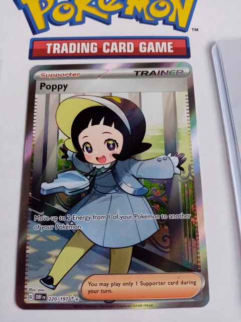 POPPY 220/197 - Secret Full Art Trainer - Obsidian Flames - Pokemon ...