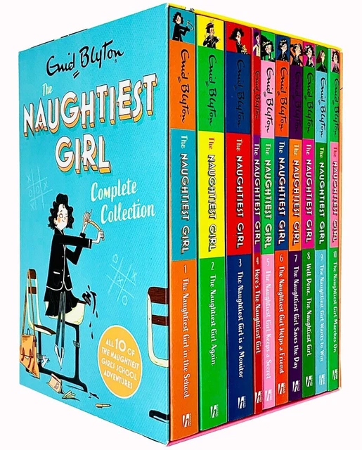 ENID BLYTON NAUGHTIEST Girl School Adventures Books 1 - 10 Collection ...