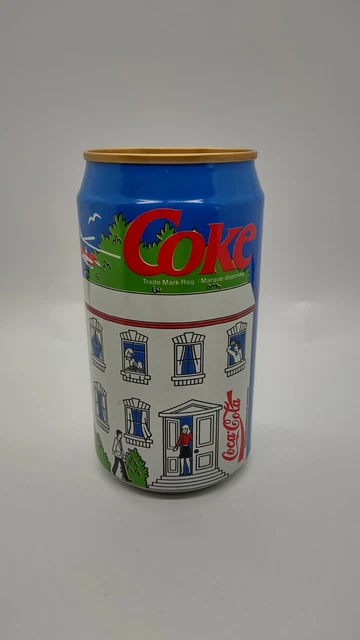 VINTAGE 1989 POP Art Coca Cola Can Canada White House Blue Can Nice ...