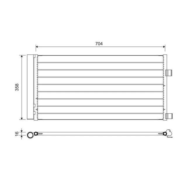 VALEO 814378 CONDENSATEUR Climatisation pour Renault Laguna III BT0/1 ...
