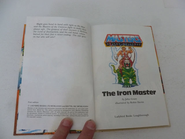 MASTERS OF THE UNIVERSE - The Iron Master - Ladybird Book £29.99 ...