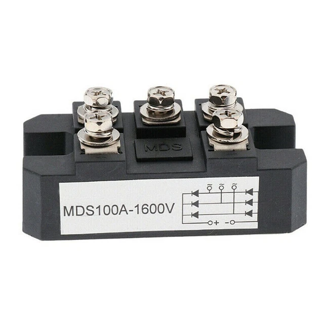 HIGH VOLTAGE BRIDGE Rectifier Module MDS100A 1600V Aluminum 3 Phase 5 ...