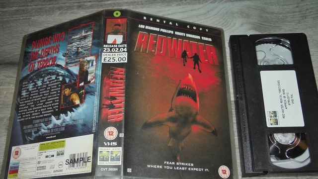 RED WATER VHS Big Box Timecode Sample Dealer Rental Tape TBC Cert RCA £ ...