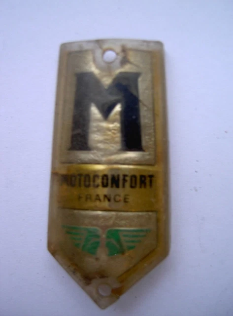 PLAQUE DE VELO Cycles MOTOBECANE & MOTOCONFORT - Old Bike Head Badge ...