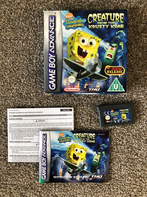 SPONGEBOB SQUAREPANTS: CREATURE from the Krusty Krab (Nintendo Game Boy ...