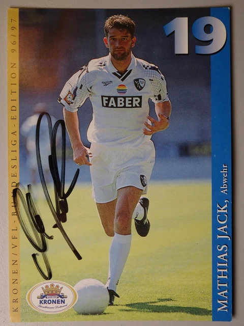 #19 MATHIAS JACK Autogramm | Abwehrspieler VfL Bochum Bundesliga-Saison ...