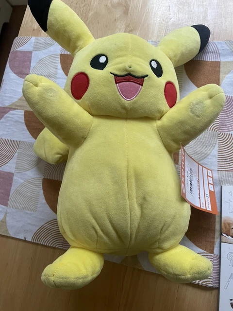 PIKACHU ELECTRONIC TALKING Light Up Cheeks Tail Pokemon Soft Plush ...