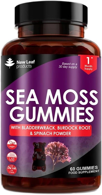 NEW LEAF SEA Moss Enriched with Irish High Strength 3000mg 60 Gummies £ ...