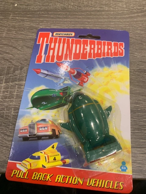 VINTAGE 1992 MATCHBOX Thunderbirds Plastic Pull Back Action Thunderbird ...