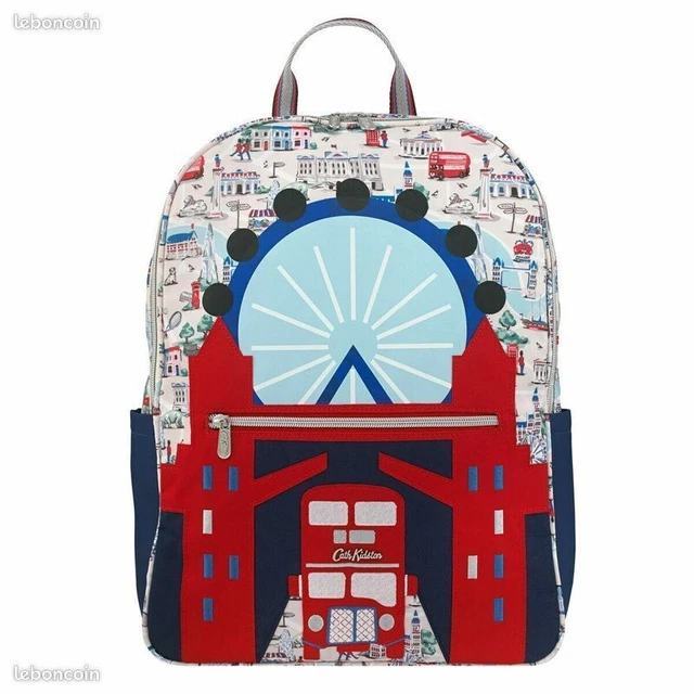 CATH KIDSTON LONDON Map Novelty Backpack 29 x 39 x 12cm NEW EUR 14,00 ...