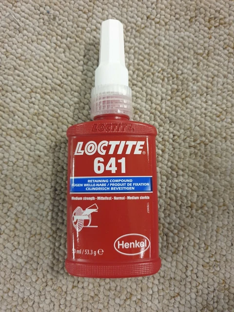 LOCTITE 641 RETAINING Compound bonding cylindrical fitting parts 10ML ...