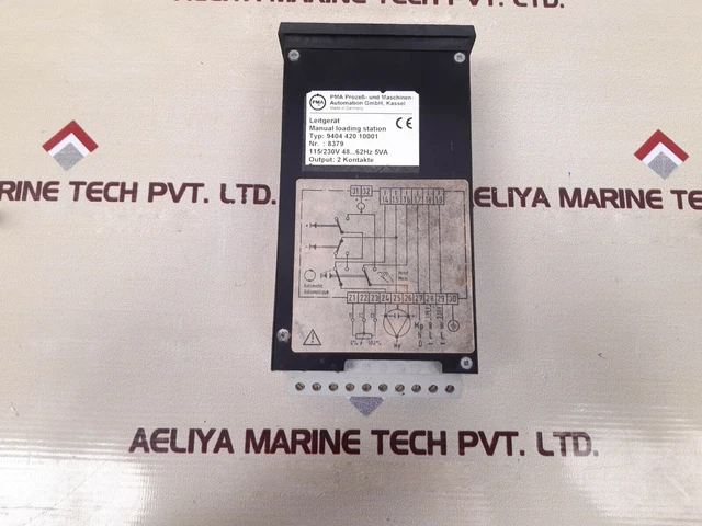 PMA 9404 420 10001 manual loading station 115/230v £421.03 - PicClick UK