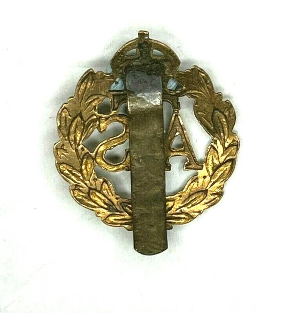 WW2 ATS AUXILIARY Territorial Service Brass Cap badge 40x 35 mm ...