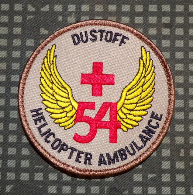 US ARMY 54TH Medical Detachment (Helicopter Ambulance) Desert Hook Back ...