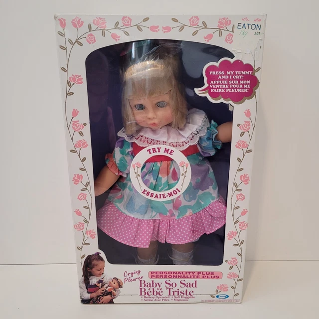 1990 CITITOY CRYING Baby So Sad NIB Vintage Doll Personality Plus NOT ...
