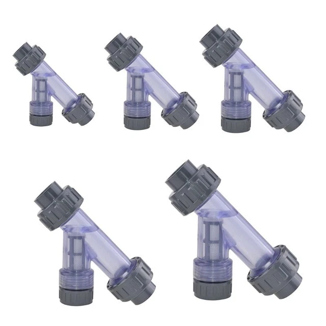PVC Y-TYPE FILTER Connector Irrigation Filters Aquarium Fish for Accs ...
