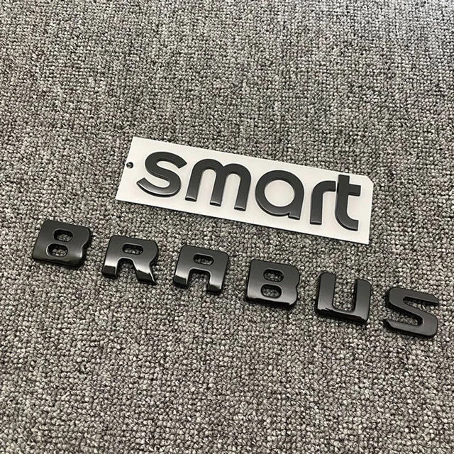 FÜR MERCEDES BENZ BRABUS SMART Schriftzug Embleme Aufkleber Logo Badge ...