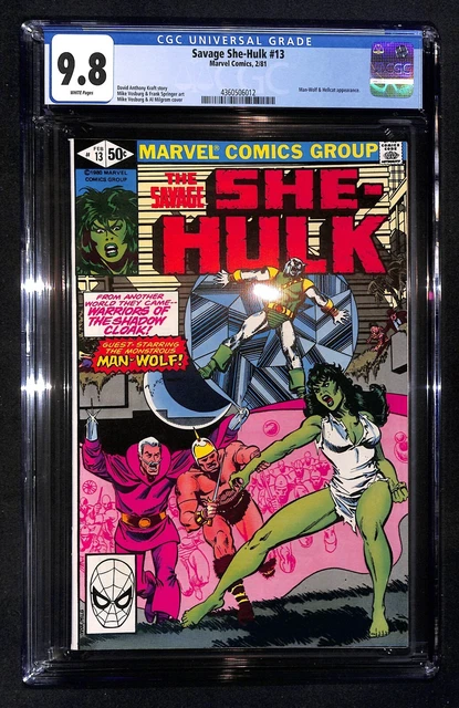 SAVAGE SHE-HULK #13 CGC 9.8 Man-Wolf & Hellcat appearance 1981 (KB) 67 ...