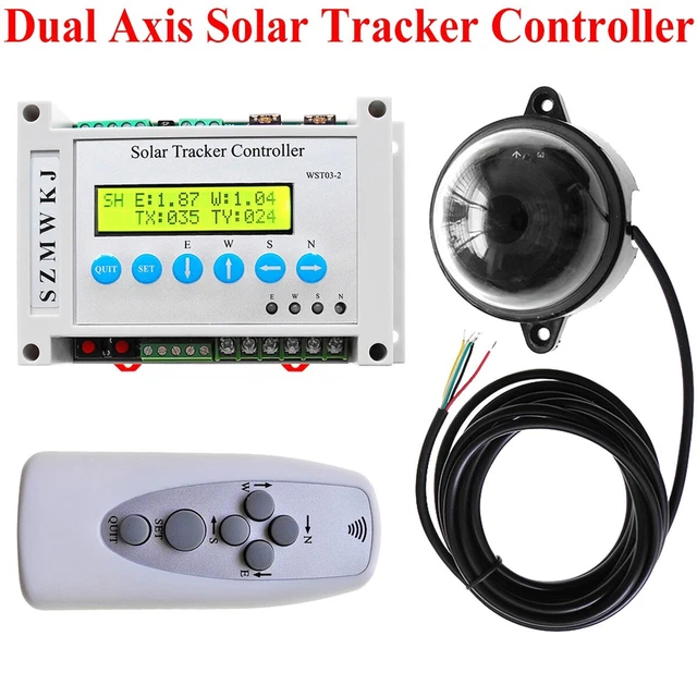 DUAL AXIS LCD Solar Tracker Controller Automatic Solar Tracking ...