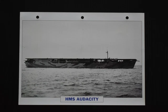 ATLAS NAVAL SHIP HMS Audacity 1939 Escort Aircraft Carrier Photo Print ...