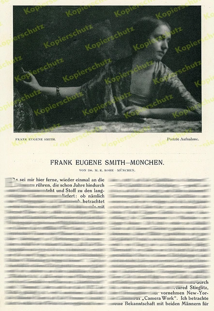 FRANK EUGENE SMITH Photography Munich Gabrielle Lenbach Frau Hengeler ...