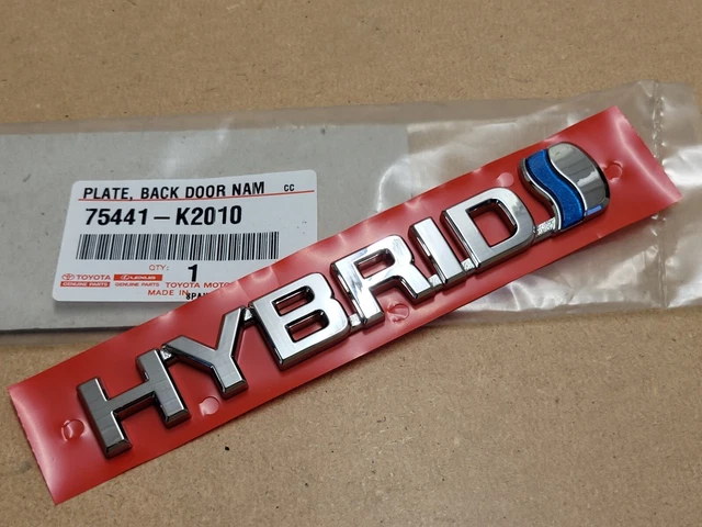 GENUINE TOYOTA YARIS Cross 2020-on Hybrid Rear Badge Decal Emblem 75441 ...