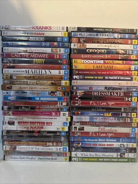 DVD BUNDLE LOT Of 52 Brand New Sealed DVDs Variety Of Titles Bulk Buy ...