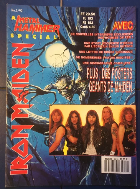 METAL HAMMER MAGAZINE N°5 Special Iron Maiden Sans Posters 1992 EUR 19 ...