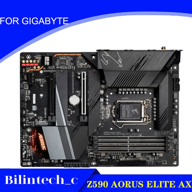 FOR GIGABYTE Z590 AORUS ELITE AX Motherboard 128GB DP Z590 LGA1200 £366 ...
