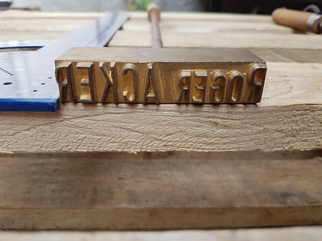 ANCIEN FER À marquer à chaud bois vieux outil tonnelier vigneron autre ...