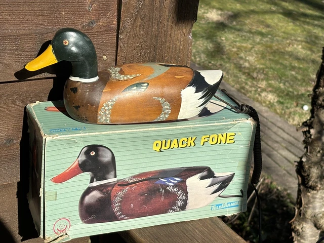 TELEMANIA DUCK TELEPHONE {Quack Fone} In Original Box- £37.70 - PicClick UK