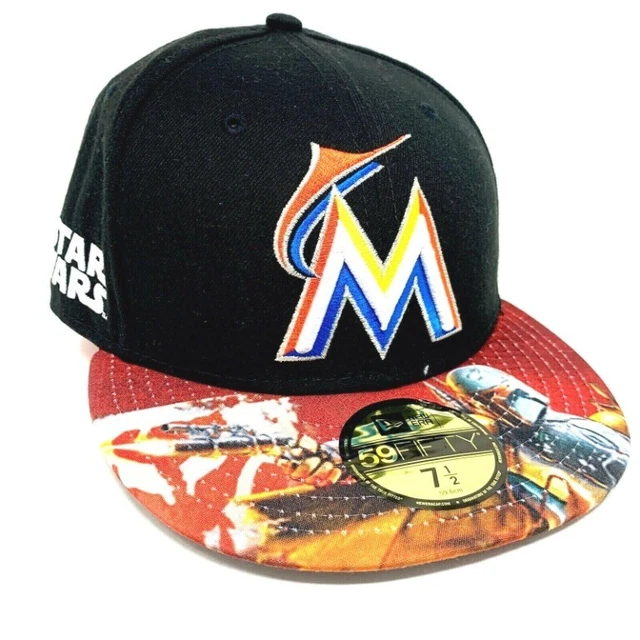 MIAMI MARLINS MLB New Era 59FIFTY Star Wars Boba Fett Sombrero ...