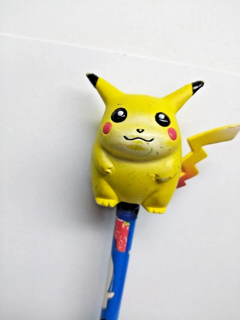 VINTAGE PIKACHU PENCIL Topper Lot 1st Gen Pokemon Toy Figure Tomy ...