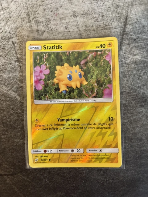 CARTE POKÉMON REVERSE Statitik 47/181 Duo de Choc FR NEUF Sous Sleeve ...