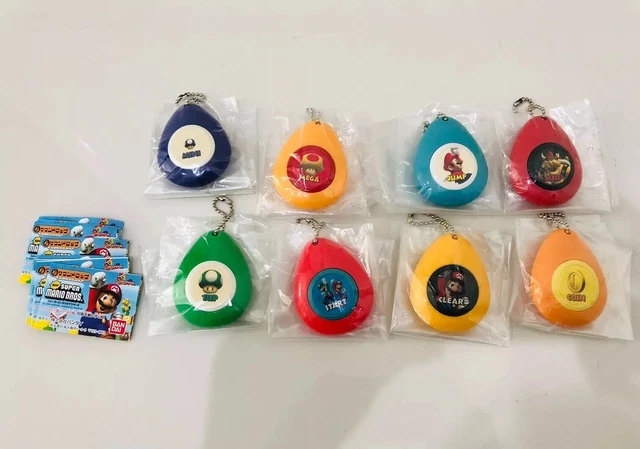 NEW SUPER MARIO Brothers Japanese Gashapon Soundrop Sound Drop Keychain ...