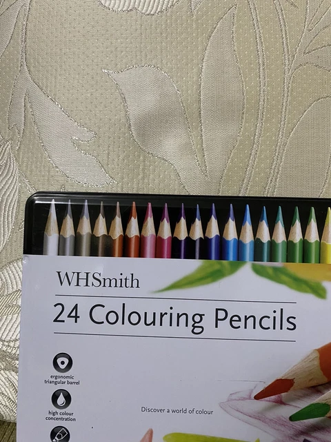 WHSMITH ARTIST'S COLOURING Pencils Set of 24 Brand New & Sealed £13.99 ...