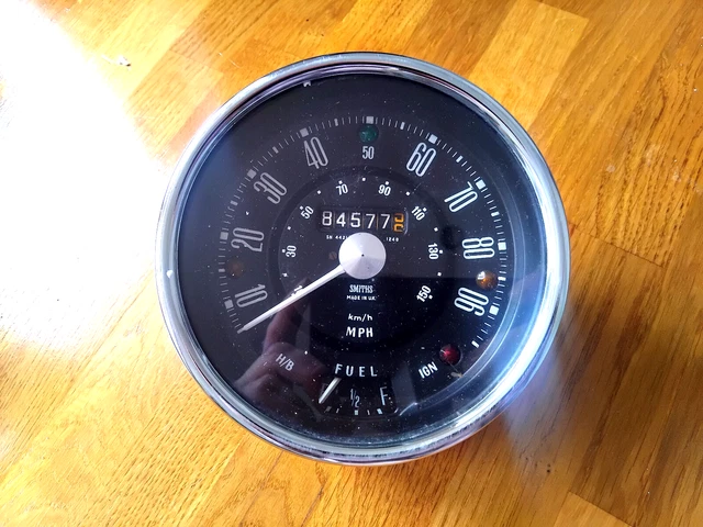 CLASSIC MINI COOPER Centre Clock Speedo Speedometer Mk1 Bmc Rare Smiths ...