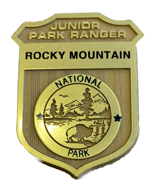 ROCKY MOUNTAIN NATIONAL PARK Plastic Junior Jr Park Ranger Badge ...