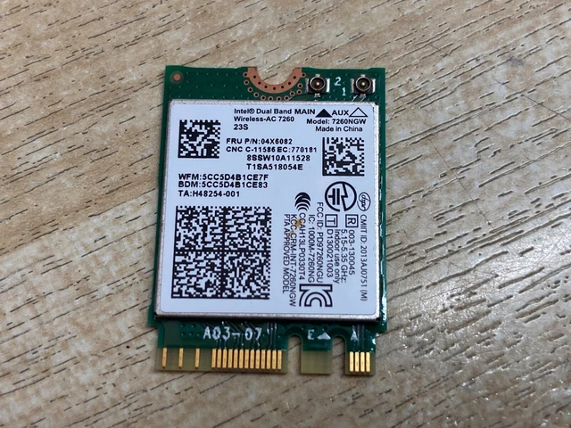 LENOVO THINKPAD X240 X250 Wi-Fi Ngff Carte AC 7260NGW 4X6007 04X6082 ...